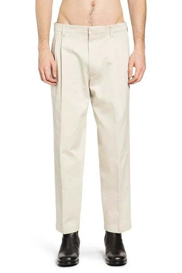 Prada Silk Trousers - White