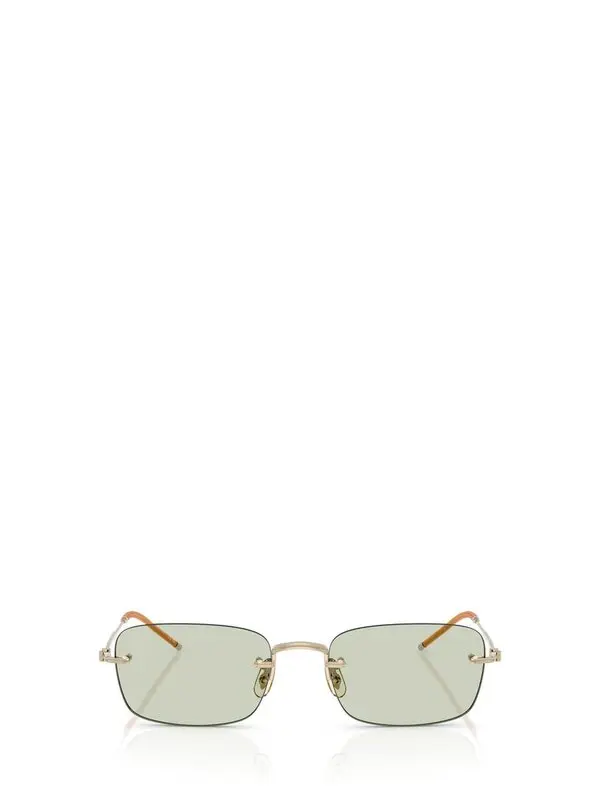 Oliver Spencer Rectangular Eyeglasses - Gold