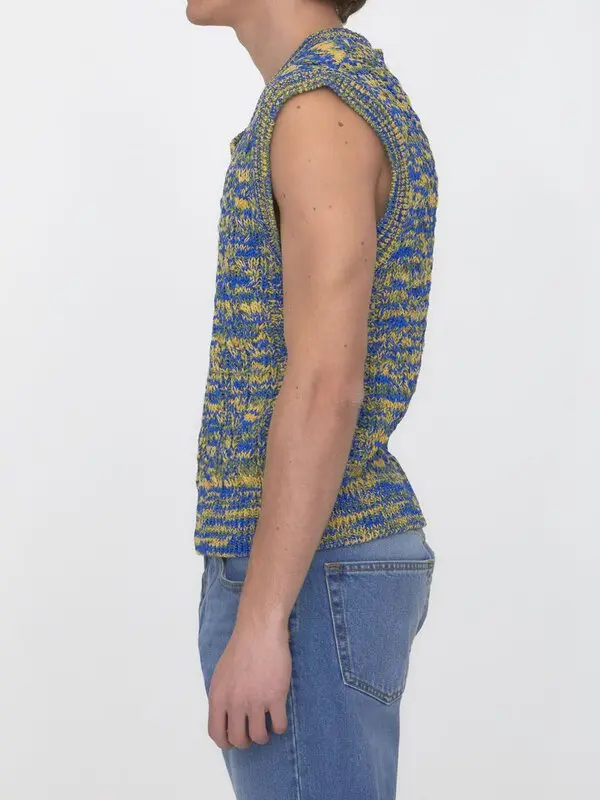 Andersson Bell Cable-knit Vest - Blue