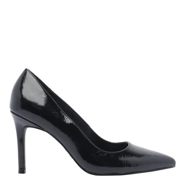 Steve Madden Secured Leather Pumps - Black