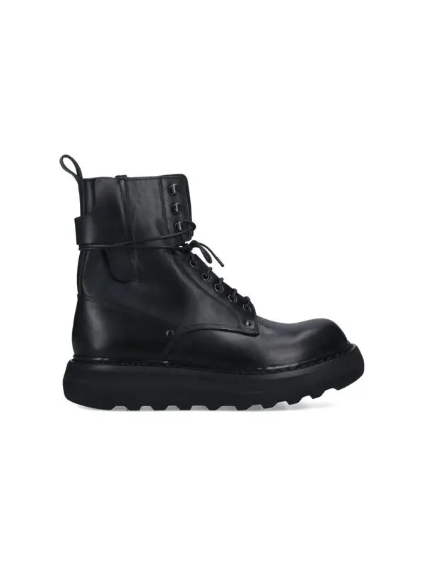 Premiata Chunky Black Leather Ankle Boots UK 10 Premiata black leather ankle - Gem main image 3