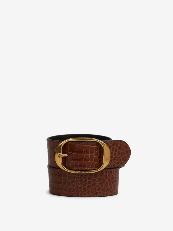 TOM FORD Leather Belt - Brown