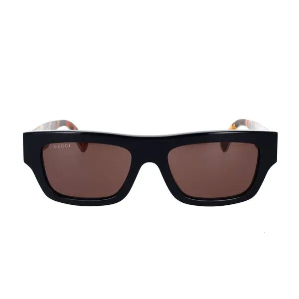 Gucci Sunglasses Rectangle Acetate - Black