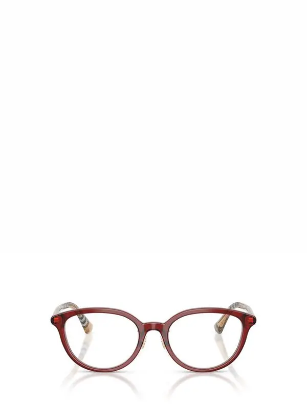 Burberry Rounded Eyeglasses - Red