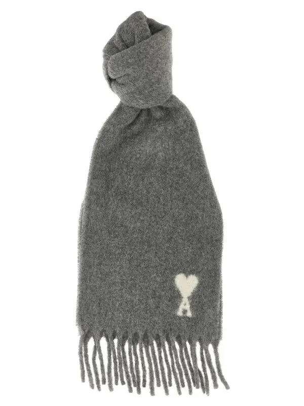 Ami De Coeur' Scarf - Gray