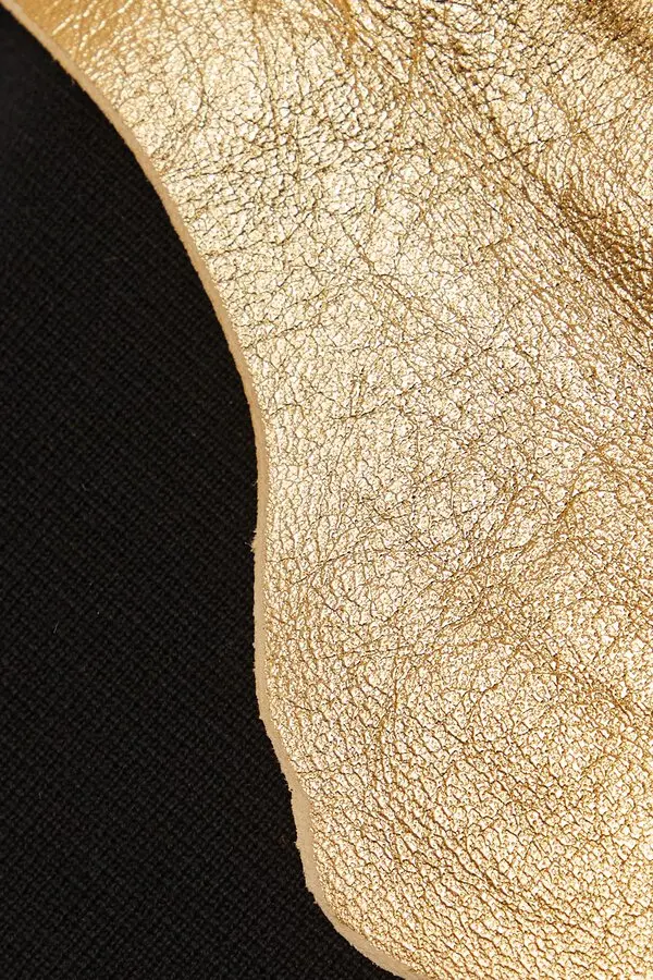 Gabriela Hearst Elena Merino Wool And Metallic Leather Tank