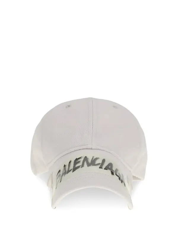Balenciaga Masking Tape Baseball Cap - White