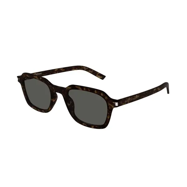 Saint Laurent Square Havana Sunglasses - Brown