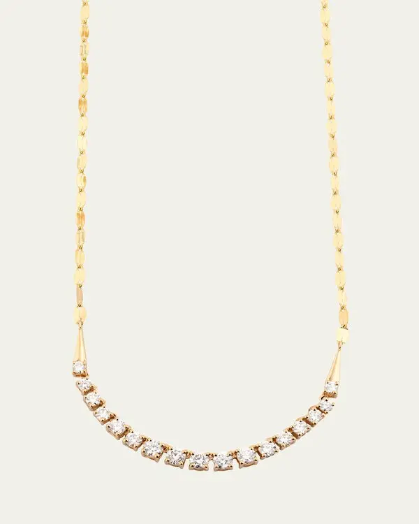 Lana Jewelry 14k Yellow Diamond Tennis Necklace - Gold