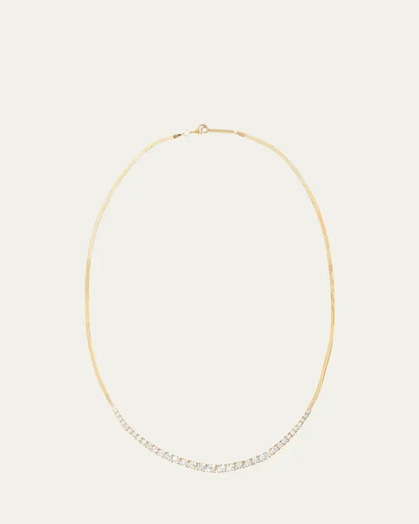 Lana Jewelry 14k Yellow Diamond Tennis Necklace - Yg