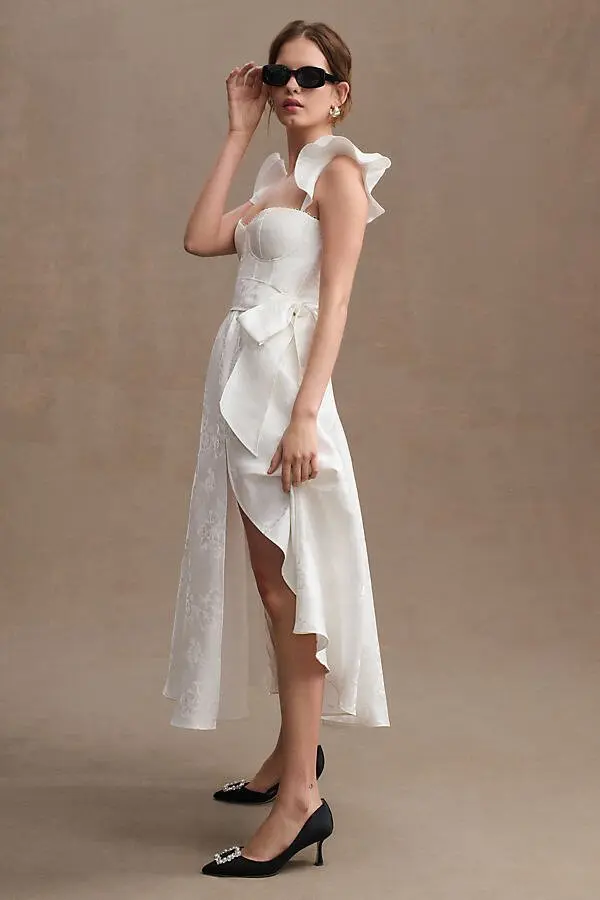 white christmas dresses The Katherine Dress in White Chantilly Lace 0 / White Chantilly Lace