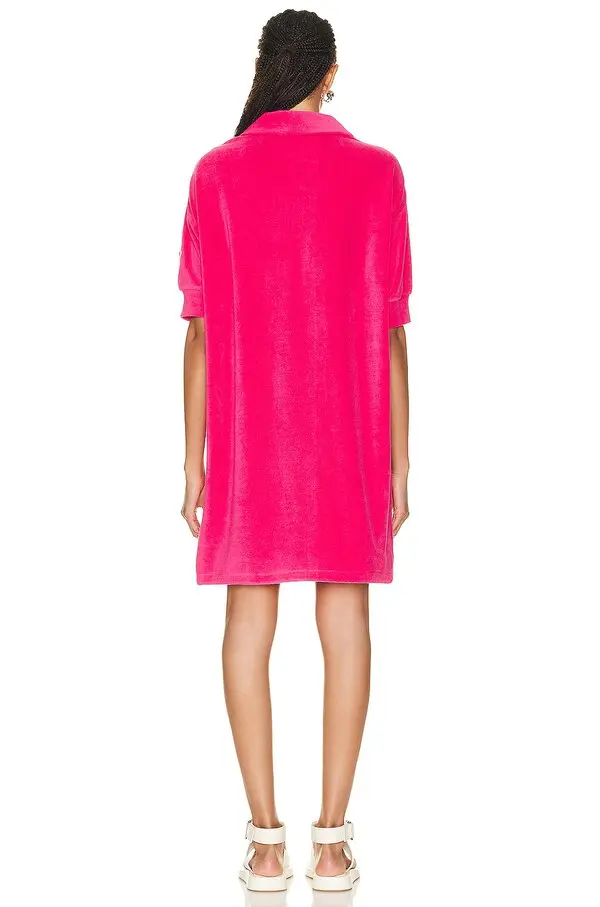 moncler pink dress Pleated Long Sleeve Cotton Dress Size: 12/18