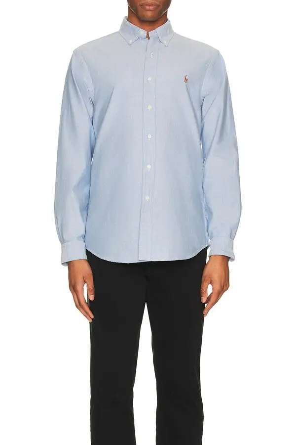 Polo Ralph Lauren Long Sleeve Oxford Sport Shirt - Blue