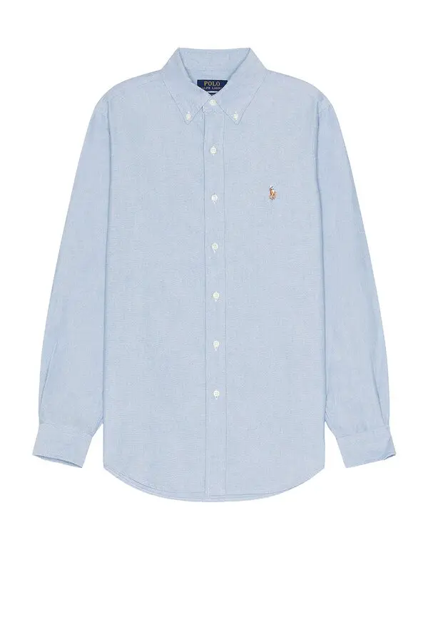 Polo Ralph Lauren Long Sleeve Oxford Sport Shirt - Blue