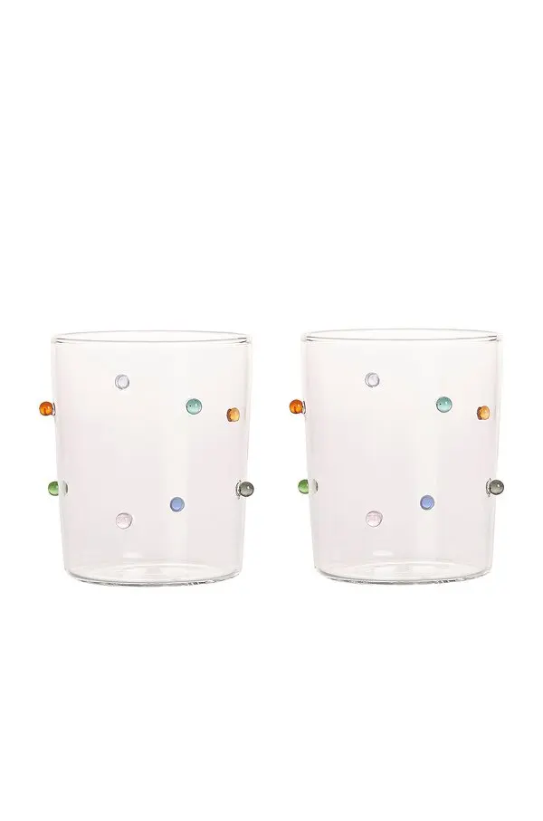 MAISON BALZAC Pomponette Gobelets - Clear & Multi