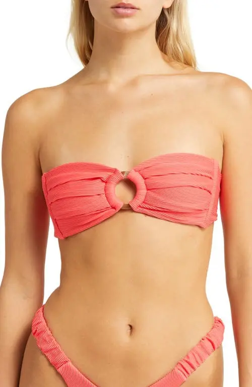 KULANI KINIS Strapless O-ring Bikini Top - Watermelon