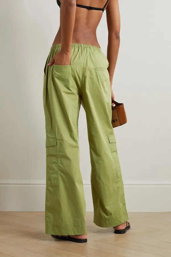 Faithfull The Brand Net Sustain Mico Organic Cotton-poplin Wide-leg Pants