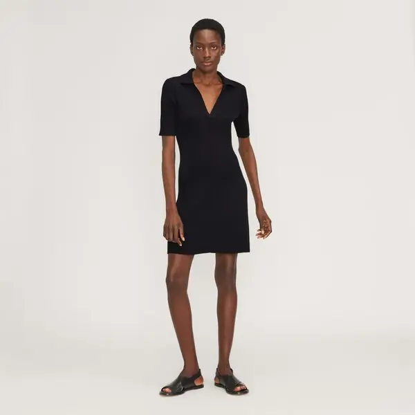 open lace back dress The Ribbed Mini Dress main image 1