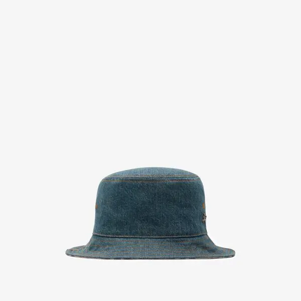 Burberry Denim Bucket Hat - Navy Blue