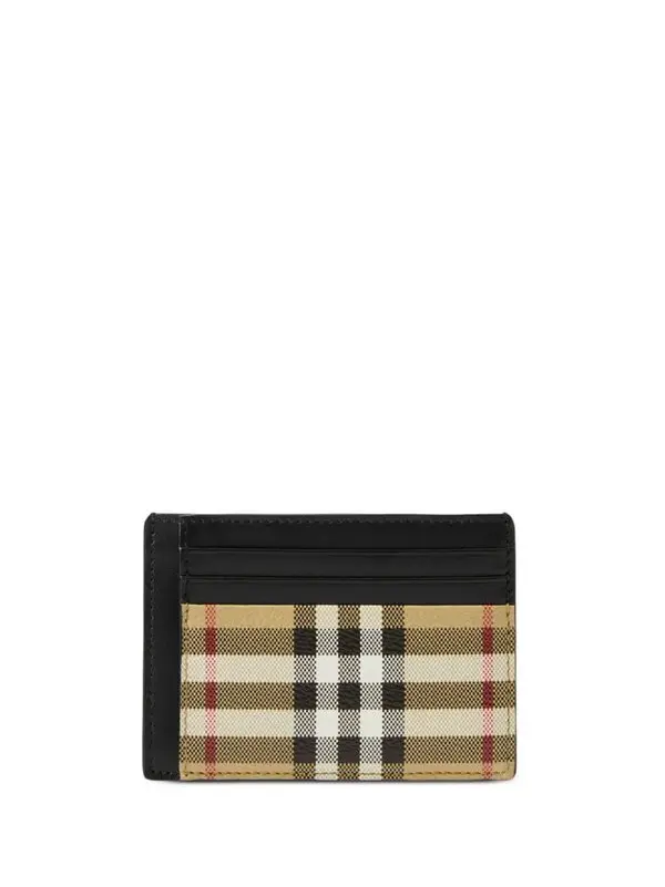 Burberry Check-pattern Cardholder - Neutrals