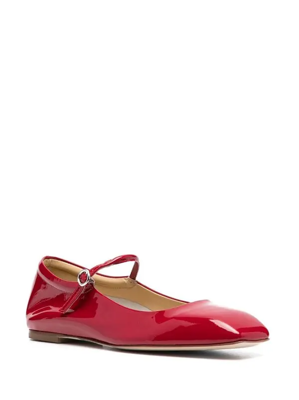 AeydĒ Uma Patent Leather Mary Jane Shoes - Red