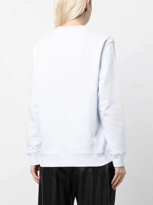 MSGM Logo-embroidery Cotton Sweatshirt