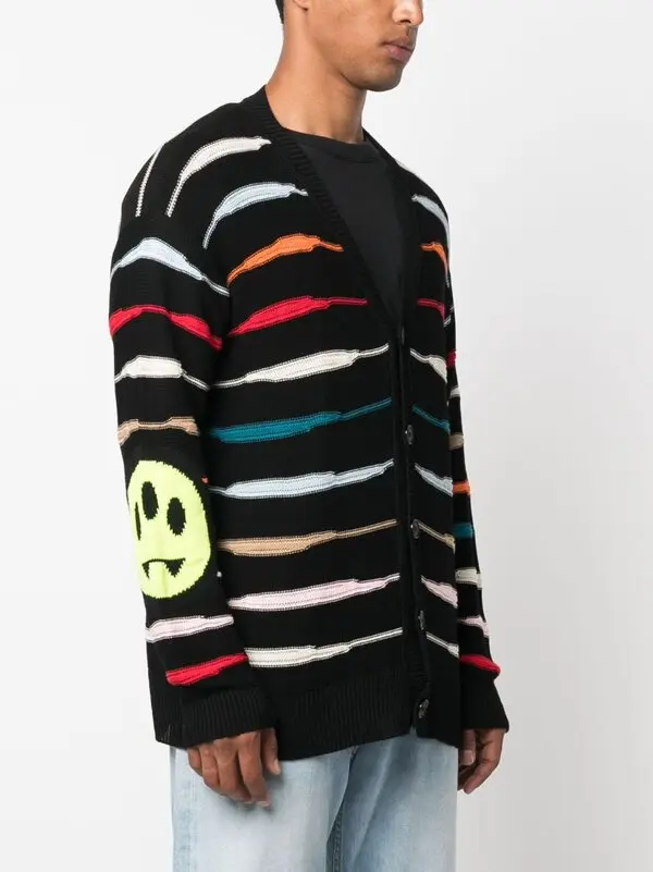 BARROW Striped V-neck Cardigan