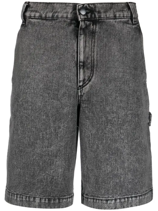 A-COLD-WALL* Faded Denim Shorts - Black