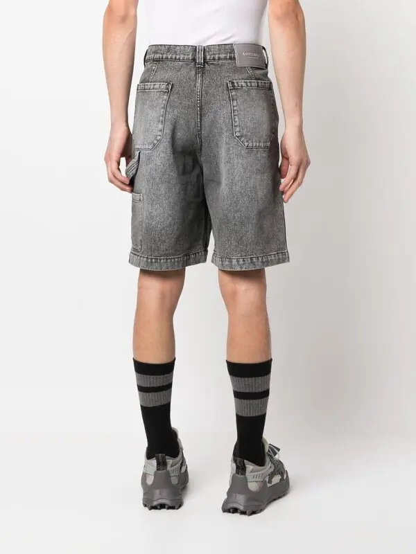 A-COLD-WALL* Faded Denim Shorts - Black