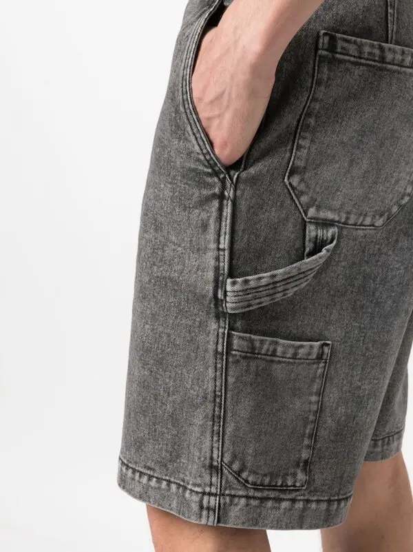 A-COLD-WALL* Faded Denim Shorts - Black