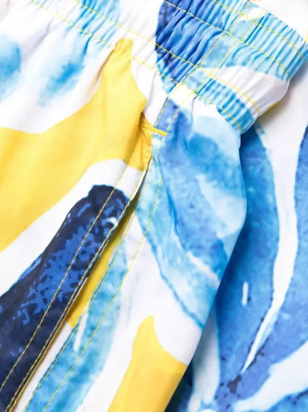 Vilebrequin Floral-print Swim Shorts - Yellow