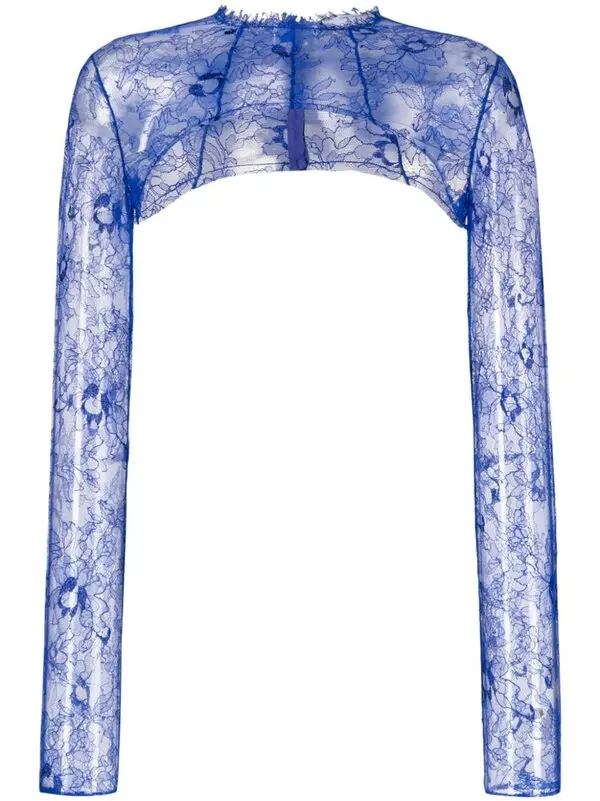Off-White Lace Cropped Top