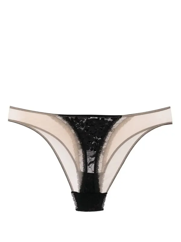 Wolford Semi-sheer Laced Briefs
