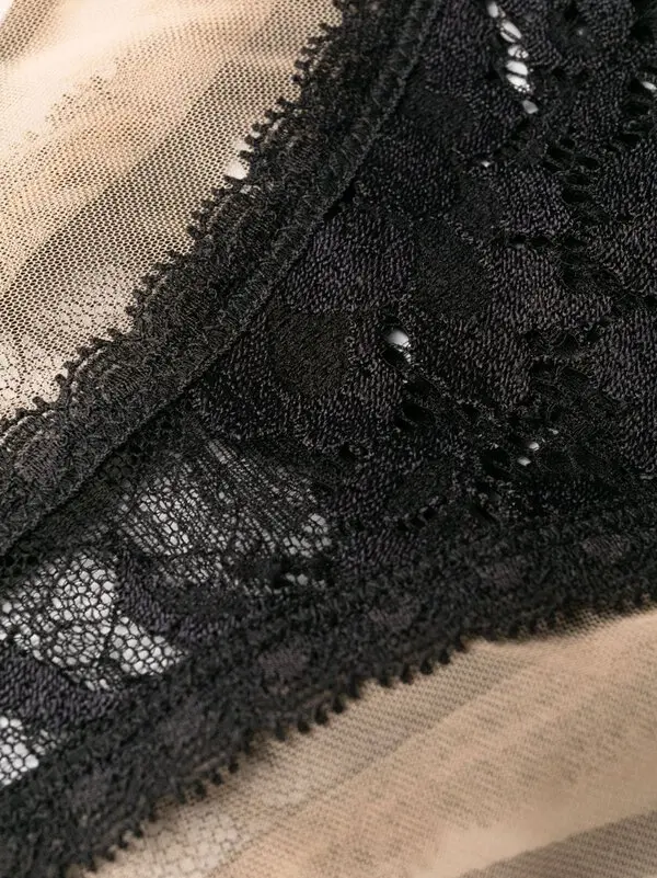 Wolford Semi-sheer Laced Briefs