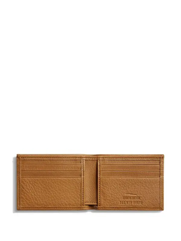 Shinola Slim Grained-leather Bi-fold Wallet