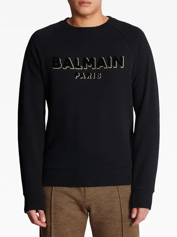 Balmain Logo-print Crew-neck Sweatshirt