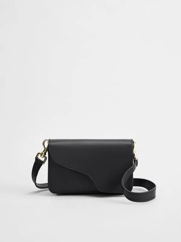 ATP ATELIER Corsina Leather Shoulder Bag - Black