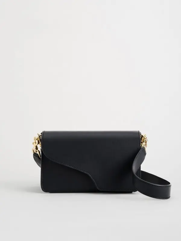 ATP ATELIER Assisi Leather Shoulder Bag - Black