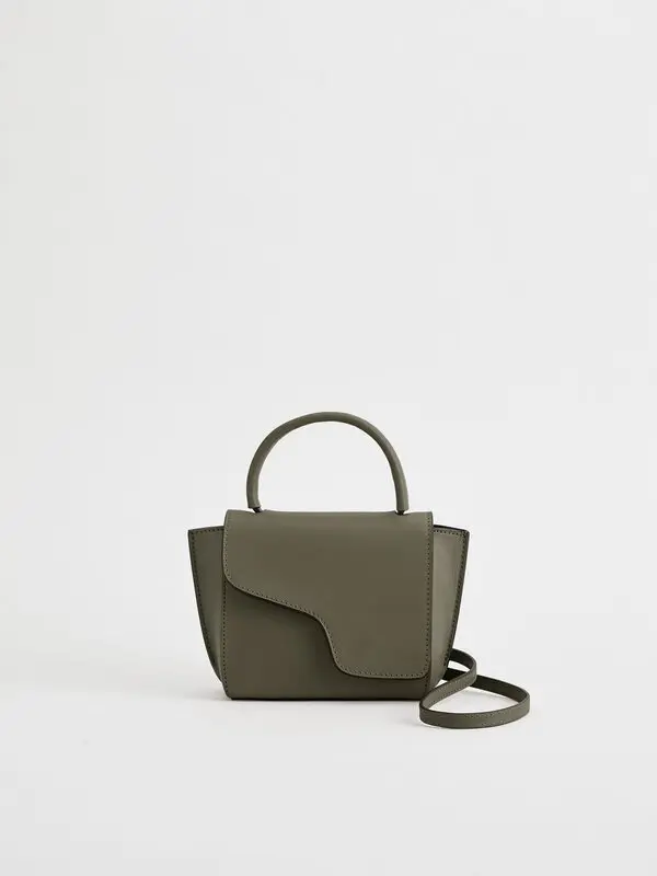 ATP ATELIER Montalcino Leather Mini Handbag - Turtle