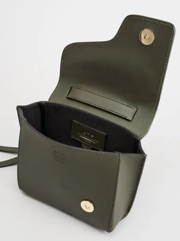 ATP ATELIER Montalcino Leather Mini Handbag - Turtle