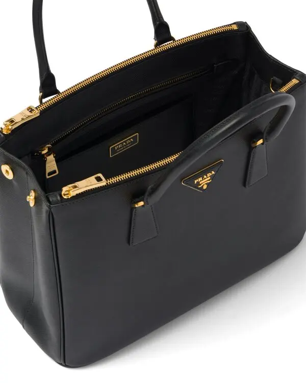 Prada Galleria Large Saffiano Leather Bag - Black
