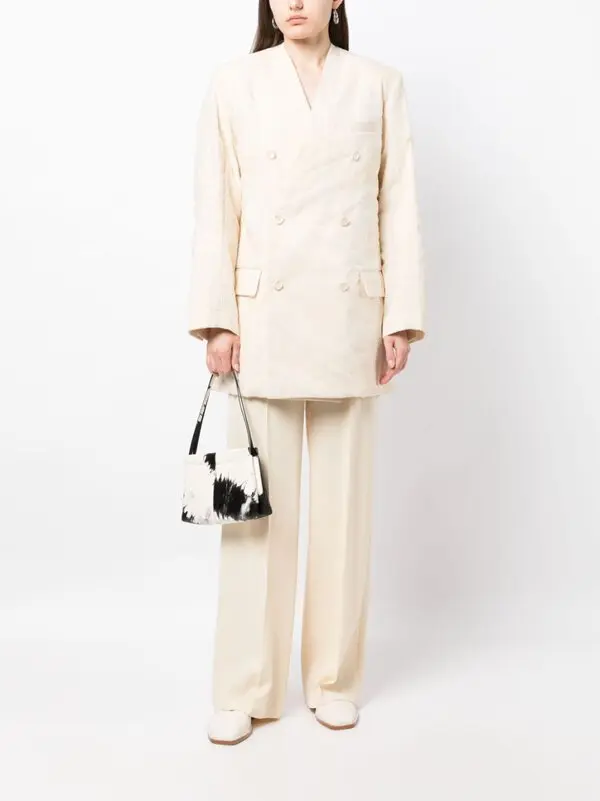 UMA WANG Cotton Double-breasted Blazer