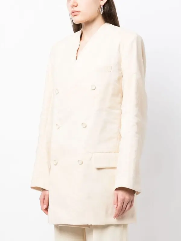 UMA WANG Cotton Double-breasted Blazer