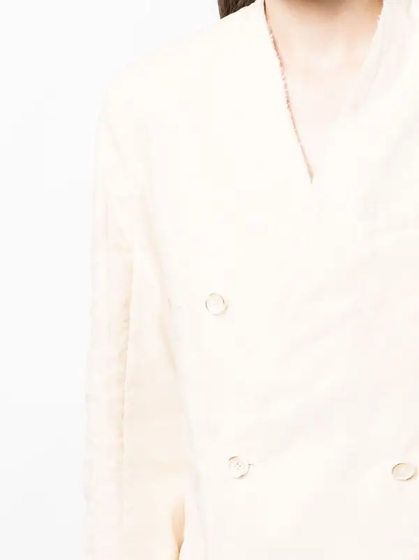 UMA WANG Cotton Double-breasted Blazer