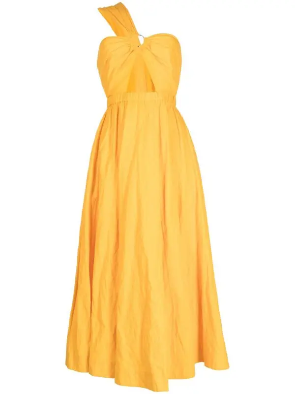 princess polly baby blue dress Jason Wu Collection One-Shoulder Trumpet Gown with Beaded and Sequin Detail