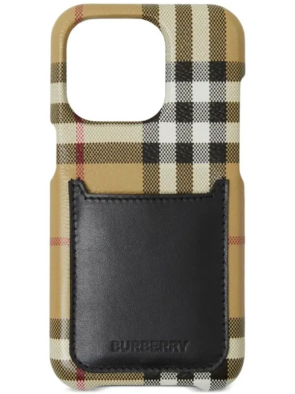 Burberry Check-print Iphone 14 Pro Case