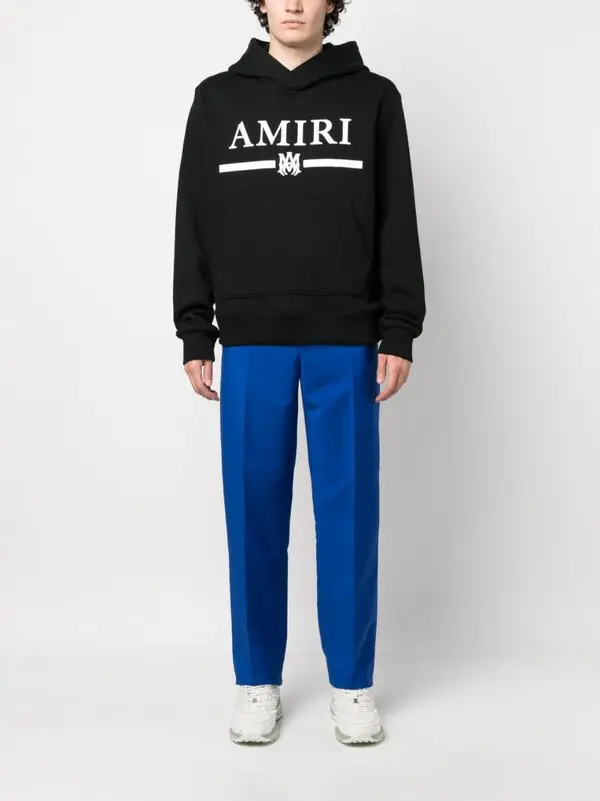 Amiri X Browns Logo-Appliqué Cotton Hoodie - Black | Editorialist