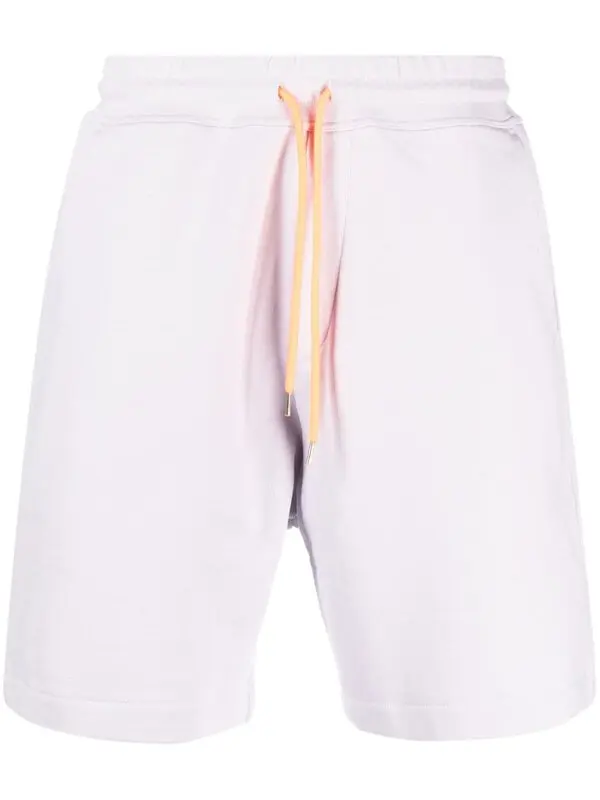 VIVIENNE WESTWOOD Drawstring Waist Organic-cotton Shorts - Purple