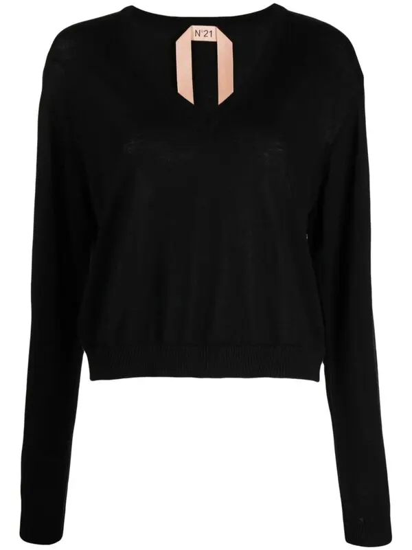 N°21 V-neck Virgin Wool Jumper
