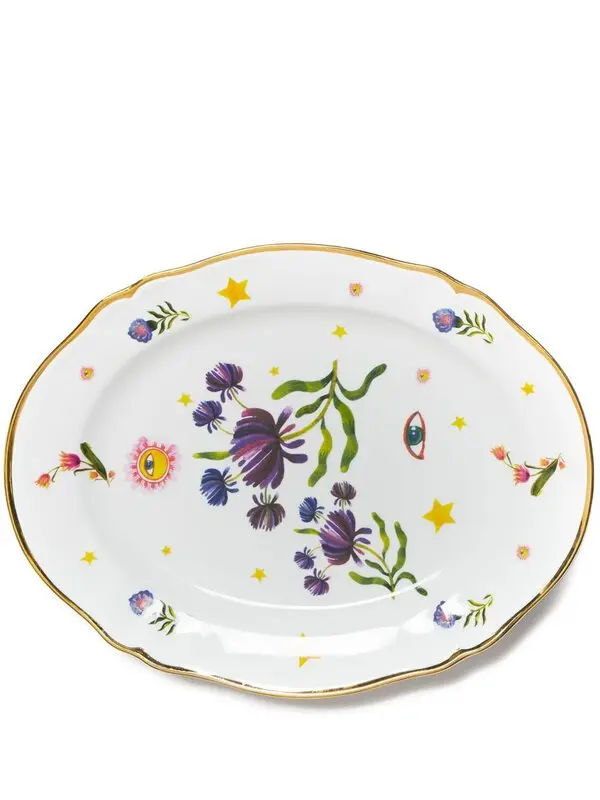 BITOSSI HOME La Tavola Scomposta Plate - White
